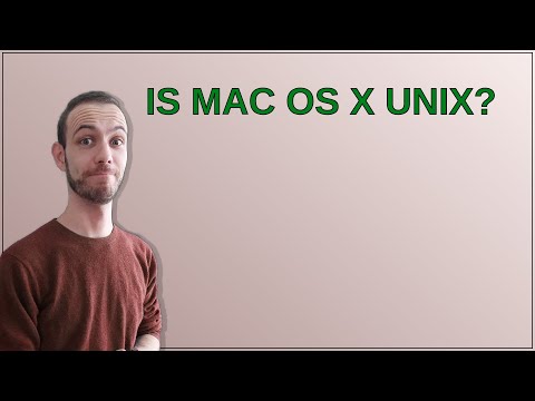 Unix: Is Mac OS X UNIX?