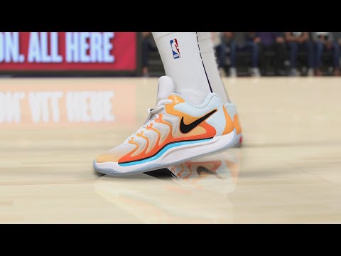 NBA 2K25 New Gen Shoe Creator Nike KD 17 Sunrise