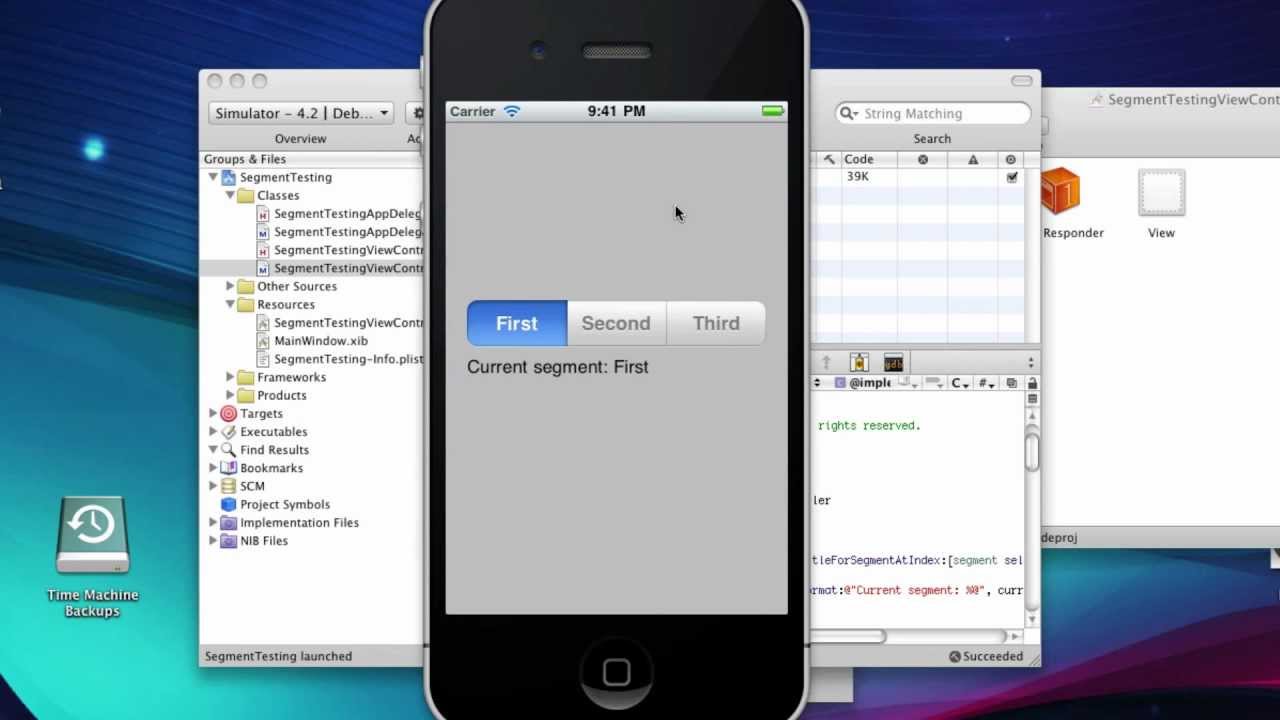 Objective-C iPhone Programming Lesson 20 - Segmented Controls