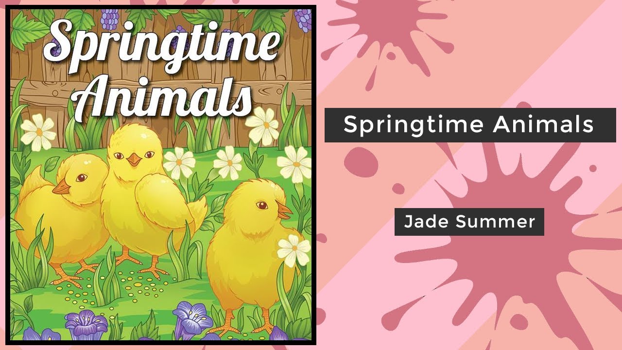 Springtime Animals - Jade Summer || Coloring Book Flip