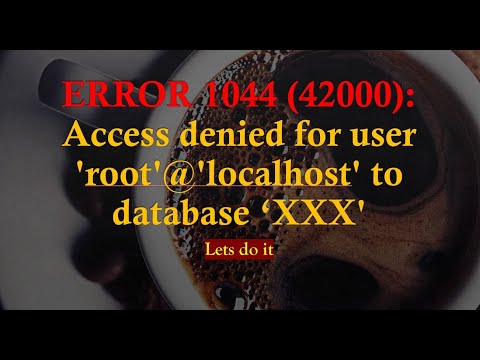 GRANT ALL PRIVILEGES BACK TO "ROOT" USER ( "ERROR 1044 (42000): Access denied for user root")