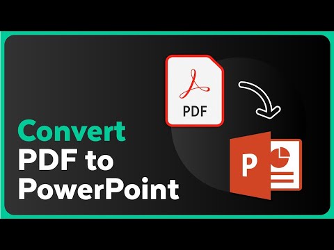 How to convert PDF file to PowerPoint | PDF to PPT