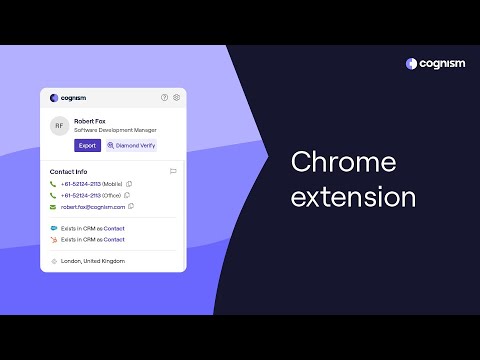 Cognism Chrome Extension