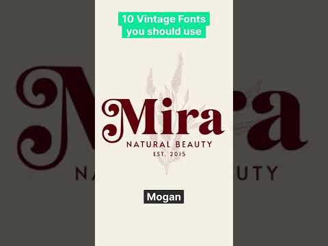 10 Vintage Fonts You Should Be Using #shorts