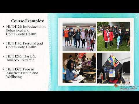 What is Community Health Prospective Students Part 1