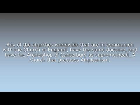 What does Anglican Church mean?
