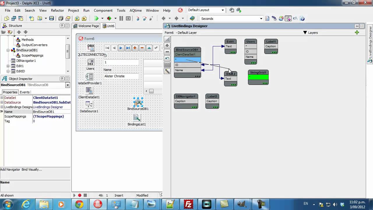 Delphi Training Tutorial #77 - Visual Live Bindings
