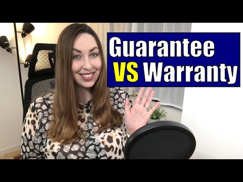 Guarantee OR Warranty?