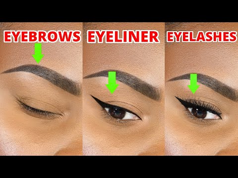 How to do YOUR Eyebrows, Eyeliner and Lashes Perfectly