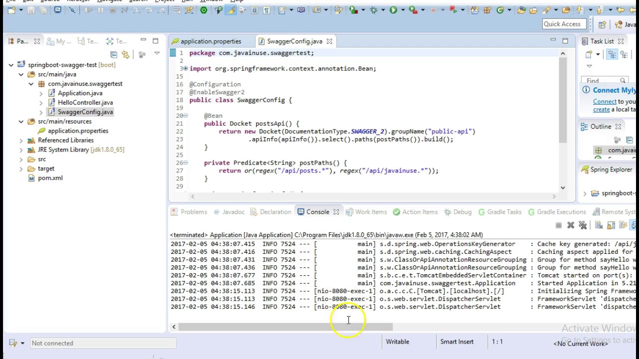 Spring Boot + Profiles using Hello World Example