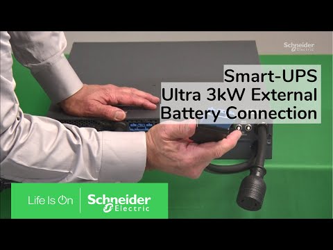 APC Smart-UPS Ultra 3kW - How to Connect the External Battery Pack to the UPS
