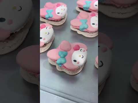 My melody #macarons #mymelody #sanrio #bakery #fyp #cake #singapore #birthday