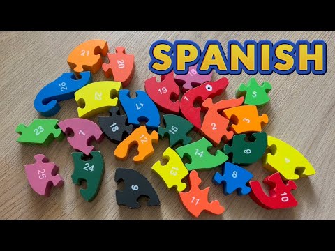 Snake Number Puzzle in Spanish and English | Puzzle for Kids