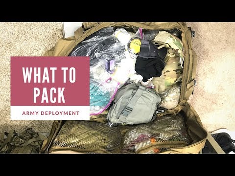 ARMY DEPLOYMENT|| WHAT TO PACK!