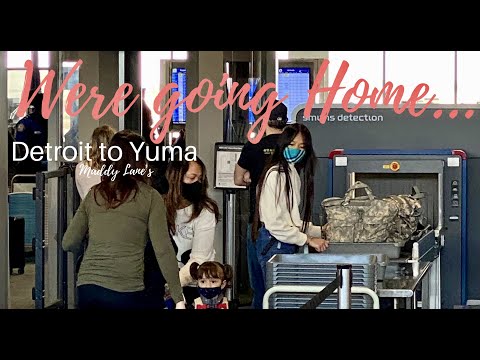 Our flight from Detroit,MI to Yuma,AZ|We're going home|October 2020|Maddy Lane's #americanairline