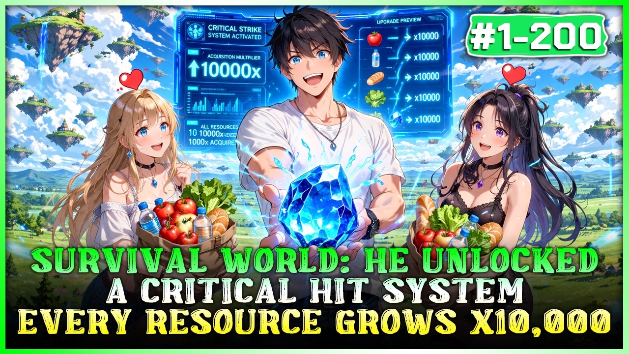 Survival: I Unlocked a Critical Hit System—All Resources Can Be Upgraded and Multiplied 10,000x!