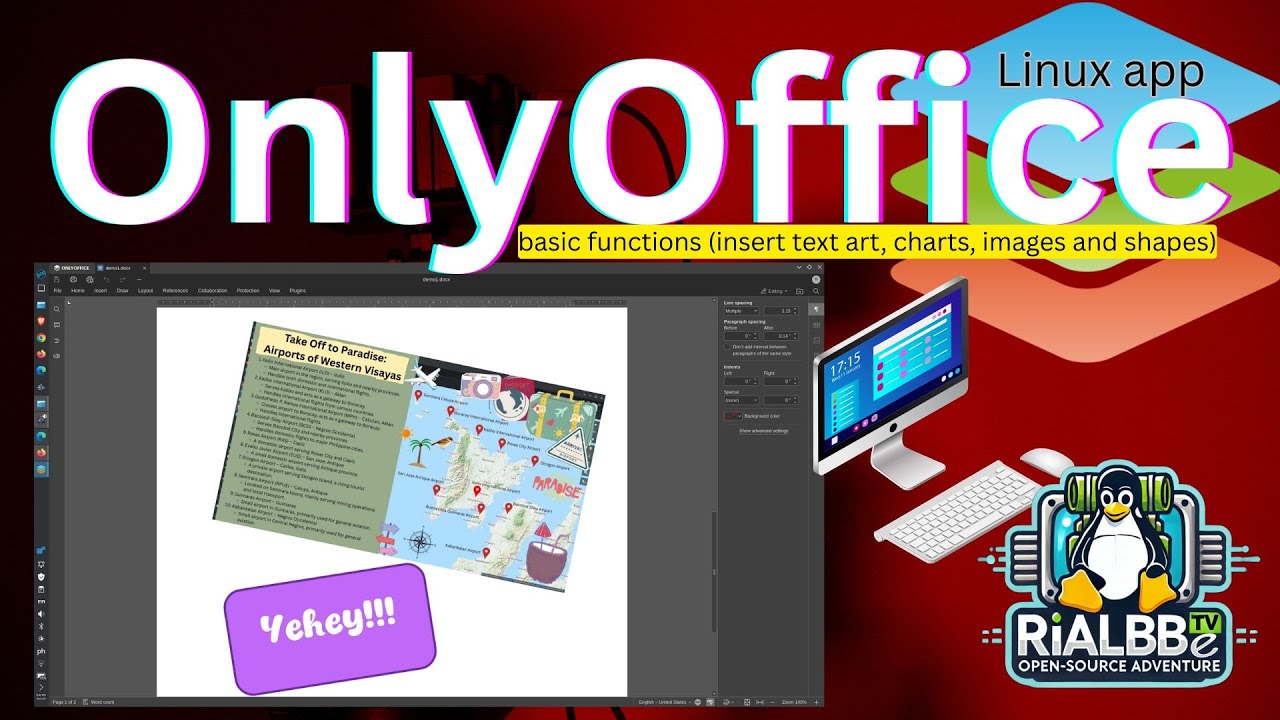 Linux App - OnlyOffice basic functions