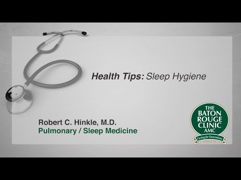Health Tips: Sleep Hygiene
