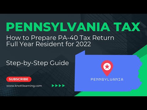 How to file Pennsylvania Form PA-40 Income Tax Return