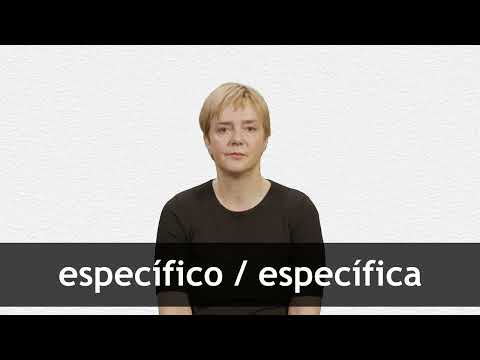 English Translation of “ESPECÍFICO” | Collins Spanish-English Dictionary