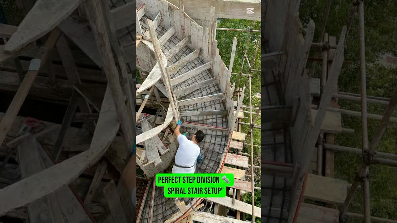 Spiral Staircase Step Division | Perfect Geometry & Step Comf