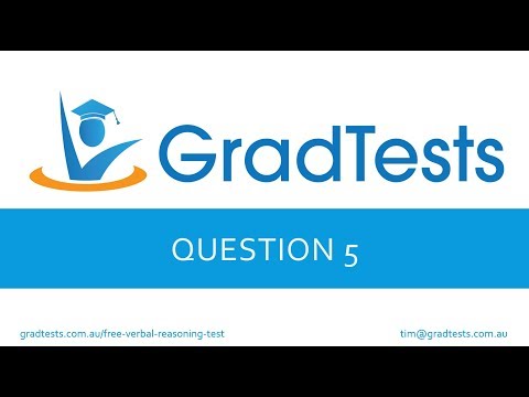 Free Verbal Reasoning Test 4 Question 5