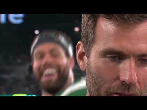 Joe Flacco gets his interview bombed in a goofy way