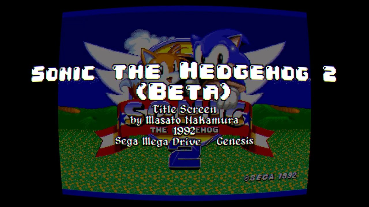 Title Screen - Sonic the Hedgehog 2 (Beta)