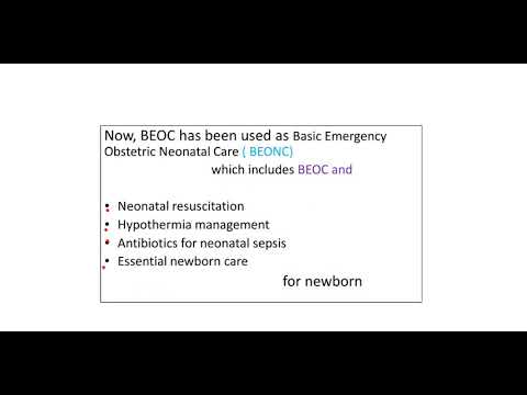 Intranatal care, part 2; Emergency Obstetric Care