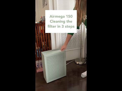 Airmega 150 Cleaning the filter in 3 steps