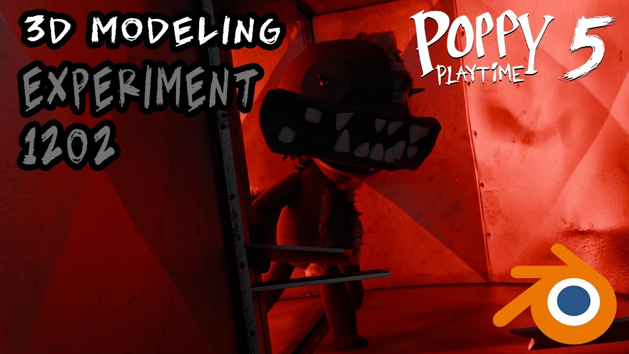 Unschooling with Fin - Experiment 1202 3D Model #poppyplaytimechapter5 #blender3d