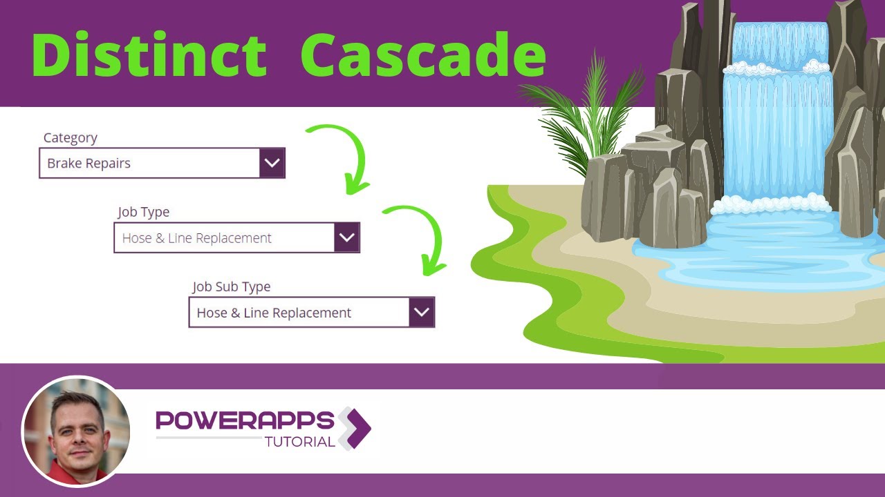 Power Apps: Cascade Drop Down List (Using Distinct)