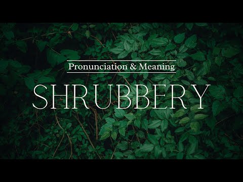 How to Pronounce: Shrubbery | British Pronunciation & Meaning