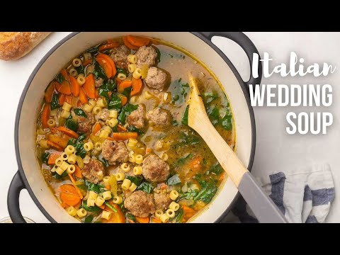 Italian Wedding Soup with homemade meatballs | The Recipe Rebel