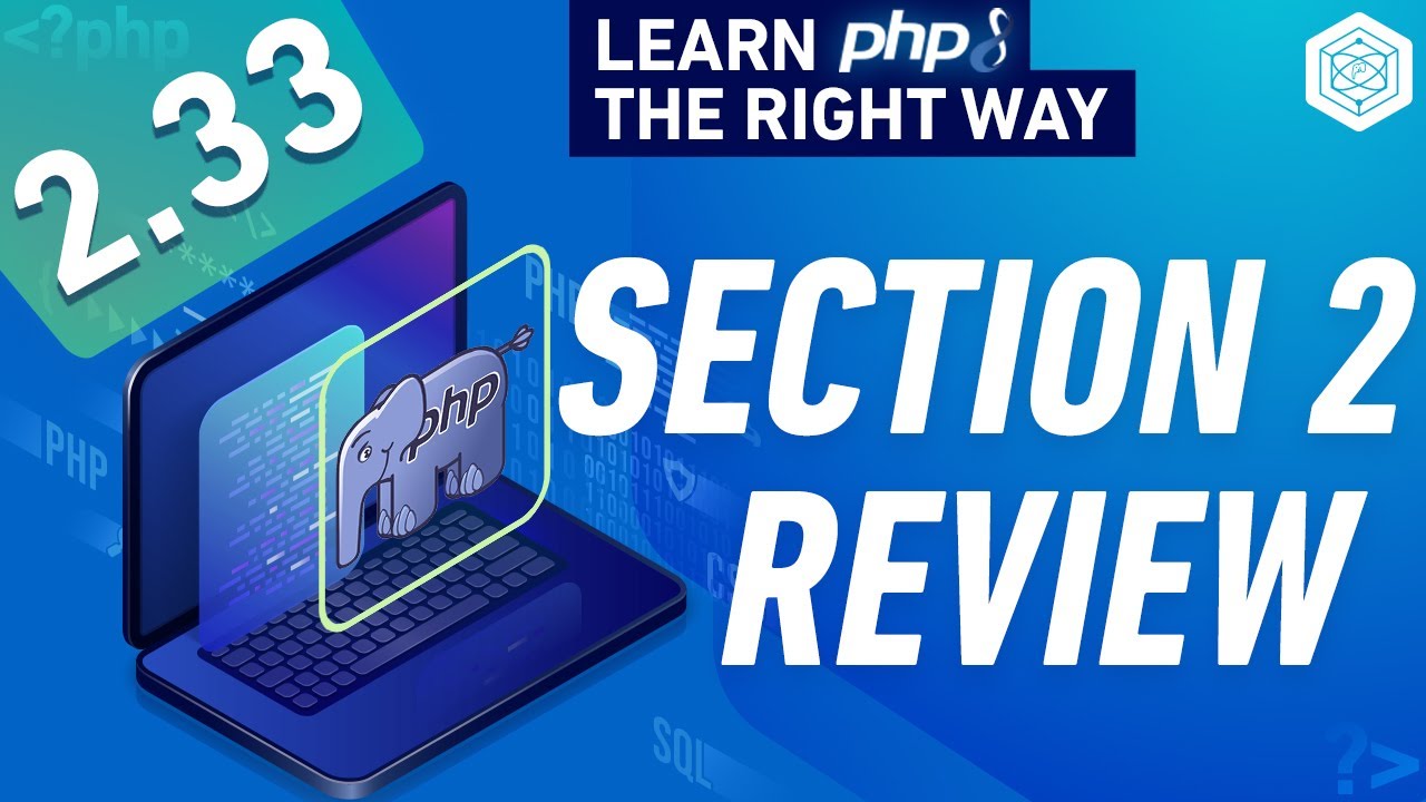Section 2 review & exercise project - Full PHP 8 Tutorial