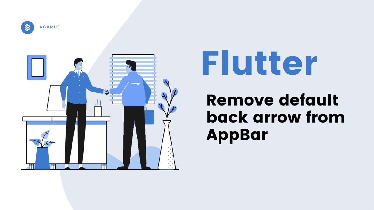 Flutter AppBar remove default back arrow