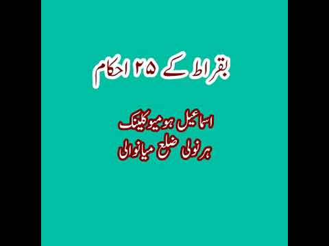 Buqraat k 25 Aahkaam by Sahibzada.H Dr.M Ismail Khan Niazi