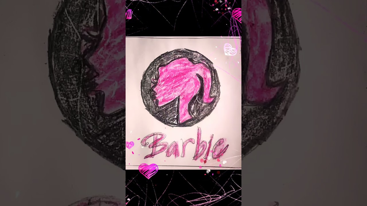 My drawing with some computer effects on the theme - Barbie Silhouette