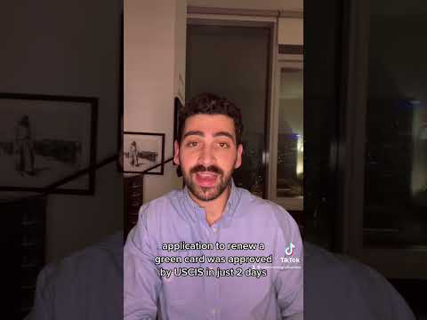 Green card renewal application approved in 2 days!