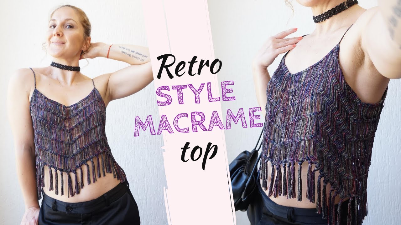 DIY Retro Macrame Summer Top ☀️✨ Trendy & Stylish Tutorial!