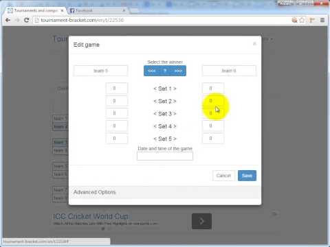 Single Elimination tournament maker