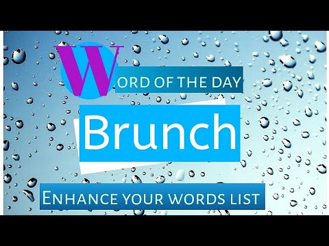English vocabulary learning box Lesson 10|Meaning of Brunch ||Definition of Brunch||What is Brunch?