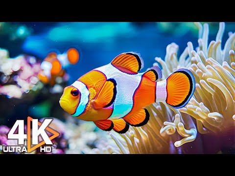 The Best 4K Sea Animals for Relaxation ???? Beautiful Coral Reef Fish & Relaxing Oceanscapes