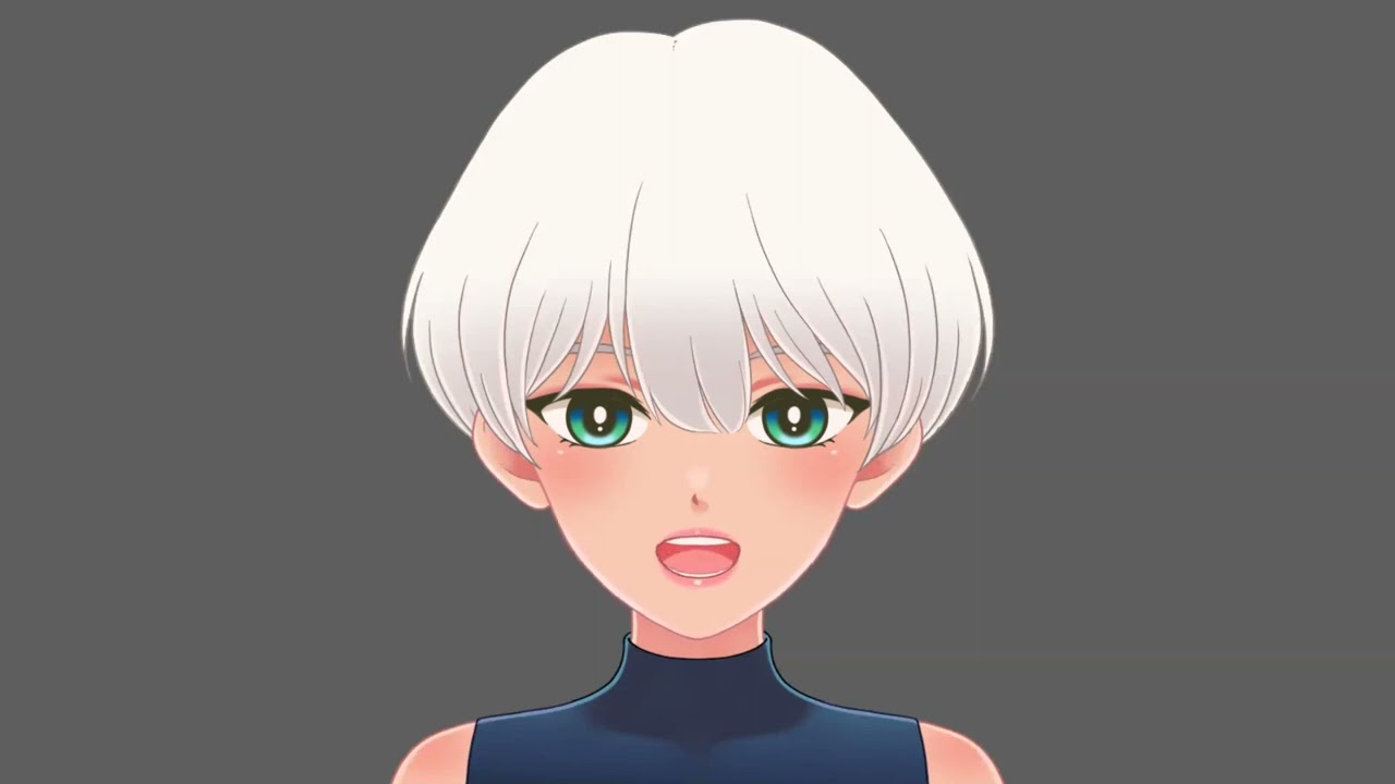 Live2D sample model 'Kei'.