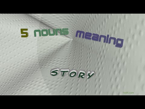 story - 5 nouns having the meaning of story (sentence examples)