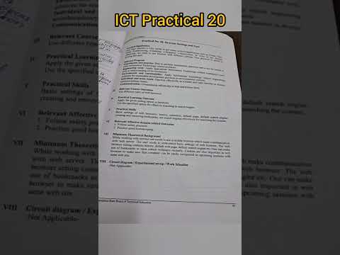 ICT Practical 20 Manual Writing #shorts