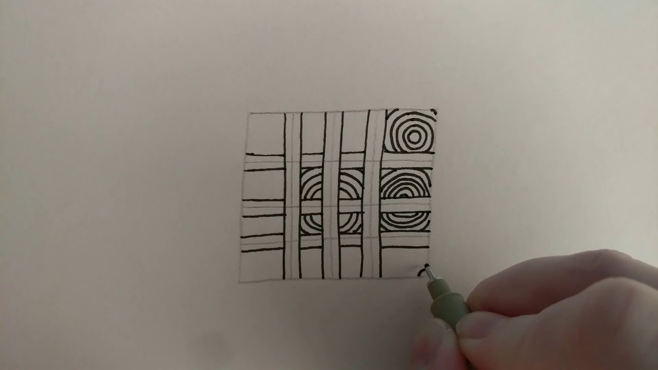 Zentangle Inspired Art Pattern and FREE Coloring Printable