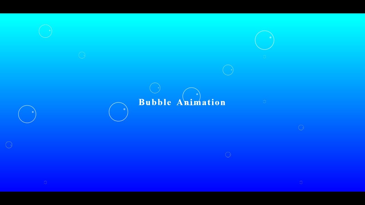 Bubble Animation With CSS