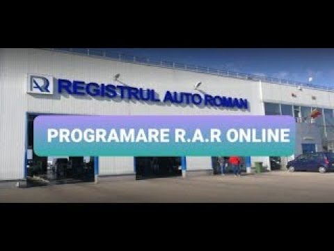 Programare online la Registrul Auto Român ,R.A.R .