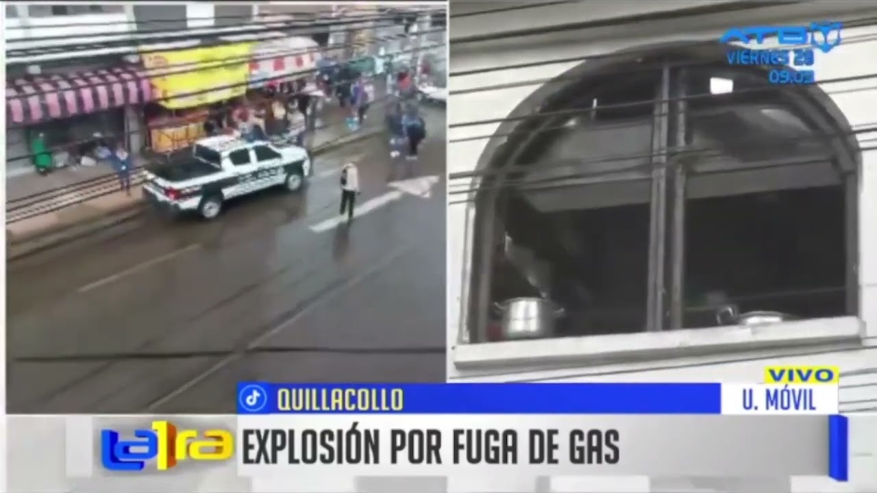 Se registra una explosión por fuga de gas en Quillacollo - ATB Digital